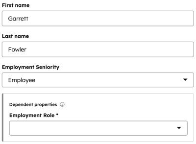 Set up conditional logic for enumeration properties